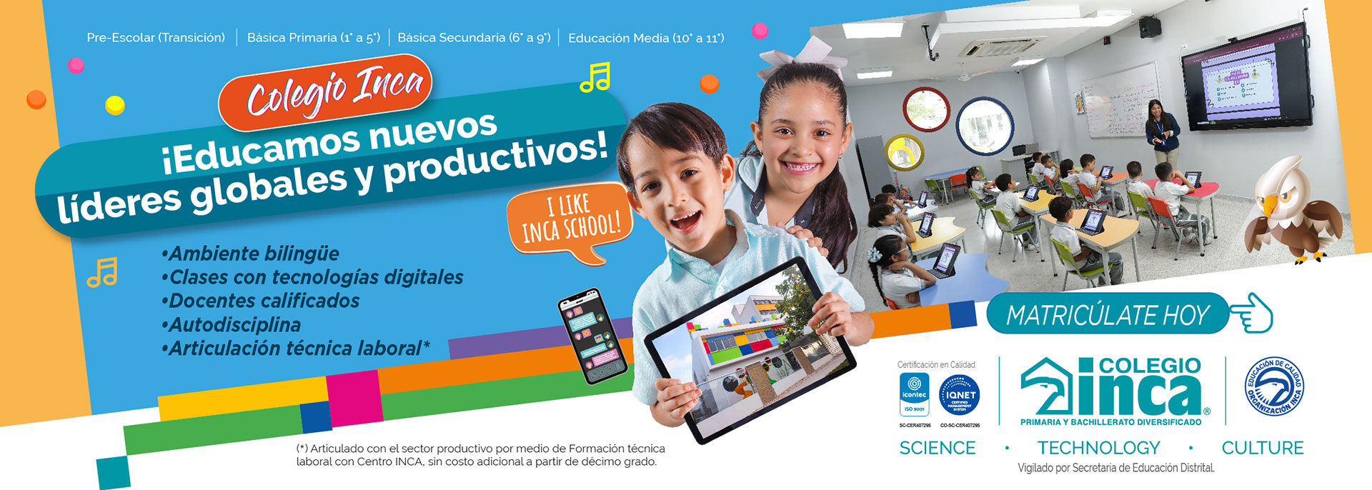 Colegio Inca – Primaria y Bachillerato Diversificado